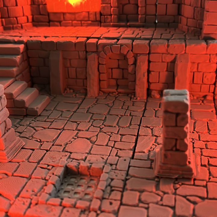 3D Printable Dungeon Tiles by My Dungeon