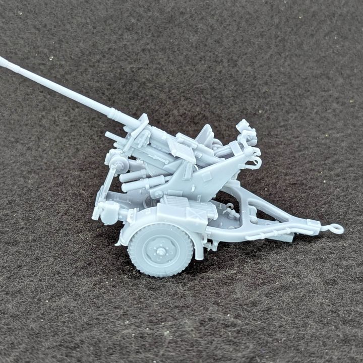 3D Printable AA gun 37mm FlaK 37 (on wheels+on cross)+Gunner (Germany ...
