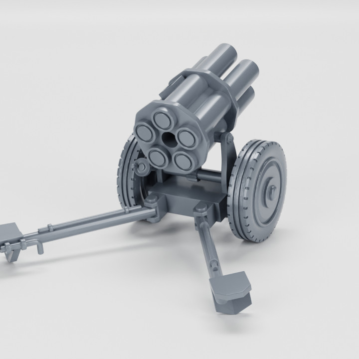 3D Printable Rocket launcher 21cm Nebelwerfer (Germany, WW2) by Wargame3d