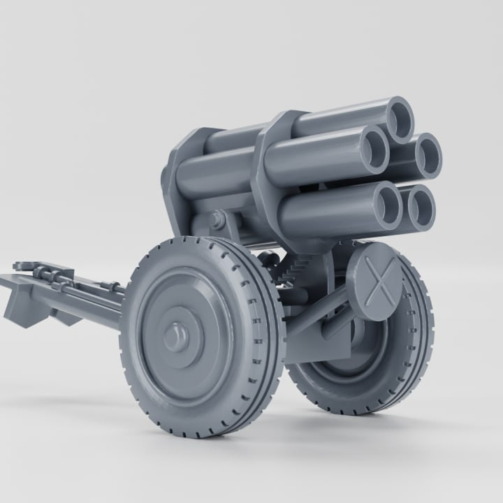 3D Printable Rocket launcher 21cm Nebelwerfer (Germany, WW2) by Wargame3d