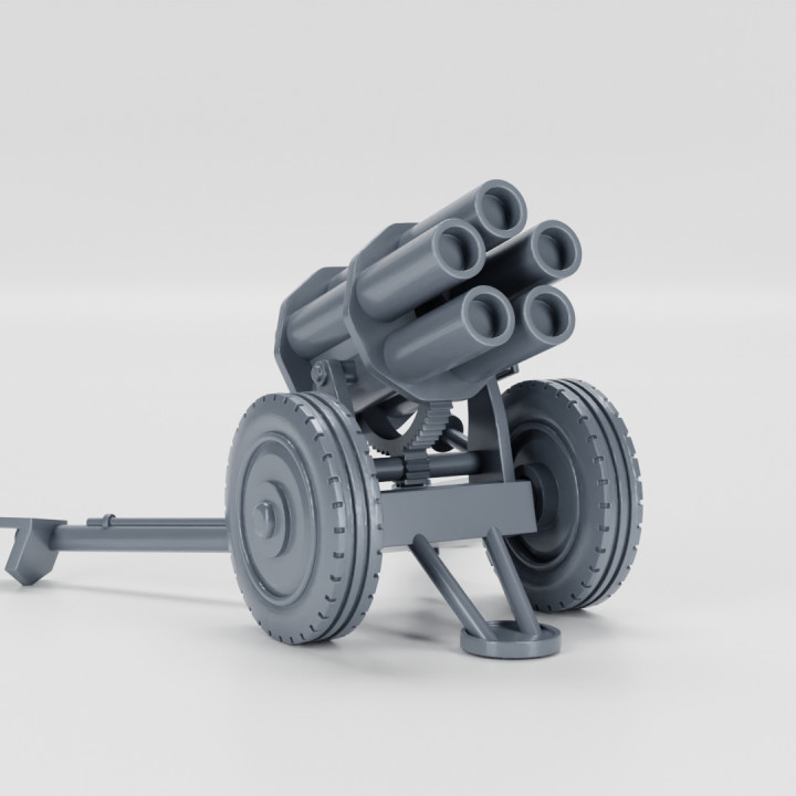 3D Printable Rocket launcher 21cm Nebelwerfer (Germany, WW2) by Wargame3d