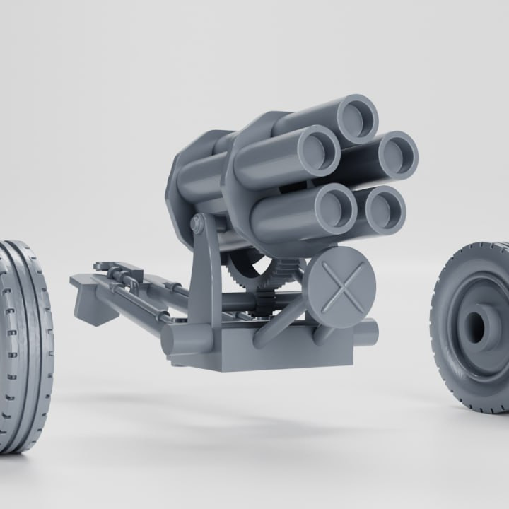 3D Printable Rocket launcher 21cm Nebelwerfer (Germany, WW2) by Wargame3d