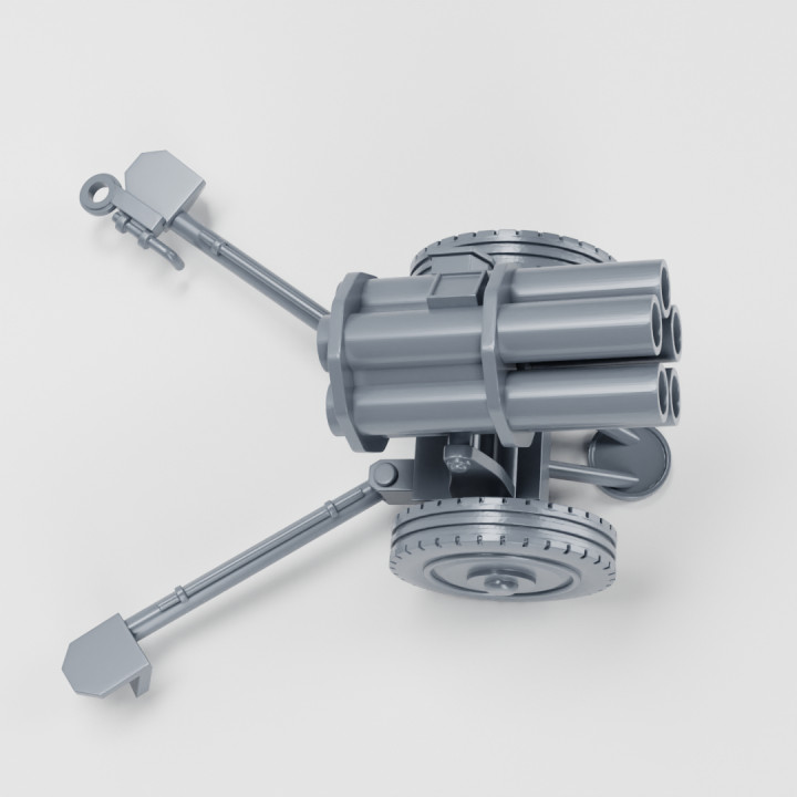 3D Printable Rocket launcher 21cm Nebelwerfer (Germany, WW2) by Wargame3d