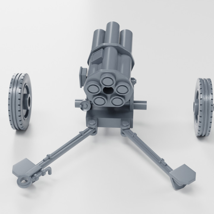 3D Printable Rocket launcher 21cm Nebelwerfer (Germany, WW2) by Wargame3d