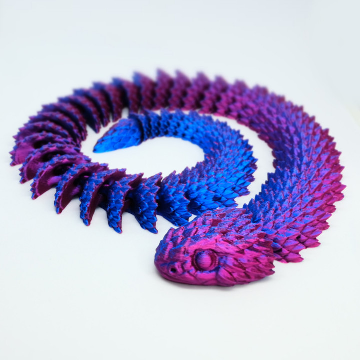 3D Printable Articulated Snake - Print-in-Place by ThePrintingBros