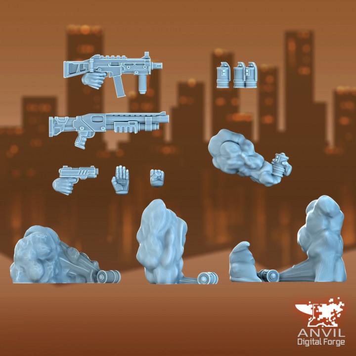 3d Printable Swat Police Forces Bundle The Heist By Anvil Digital Forge 