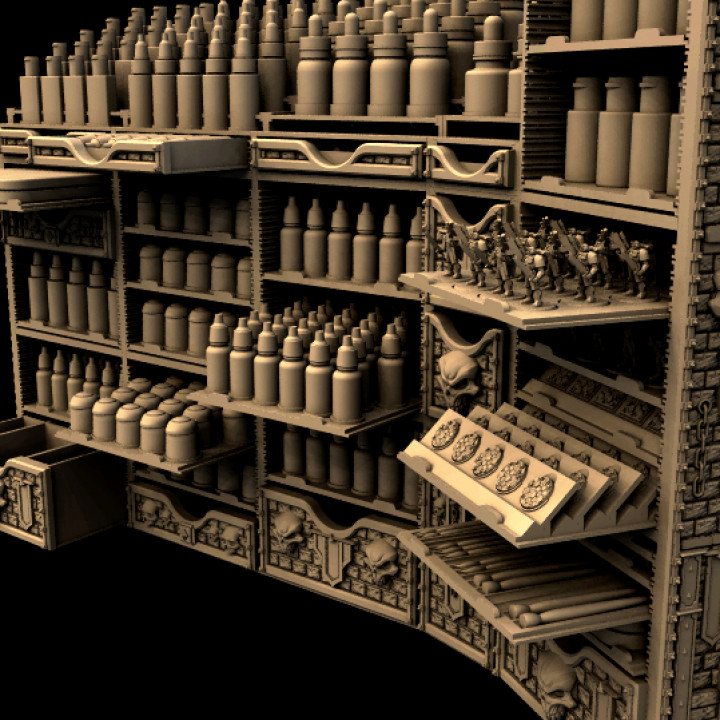 3D Printable Painter's Fortress Vol.2 Dungeon Theme by Warg'Name