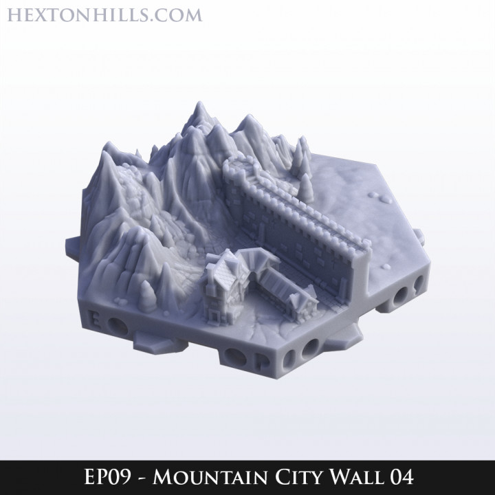 3D Printable Hexton Hills Epic Cities Mountain Edge Set 01 by Hexton Hills