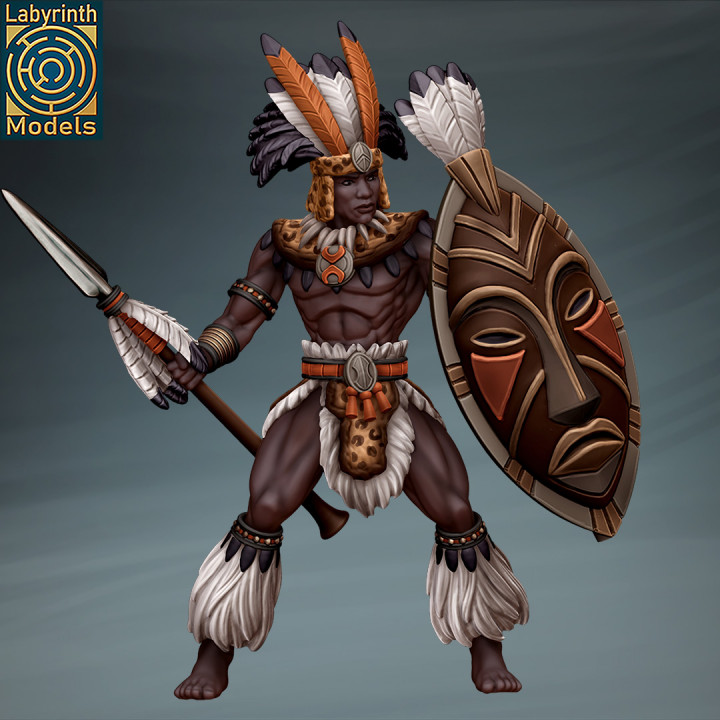 3D Printable Shaka Hunters - 32mm scale by Labyrinth Models