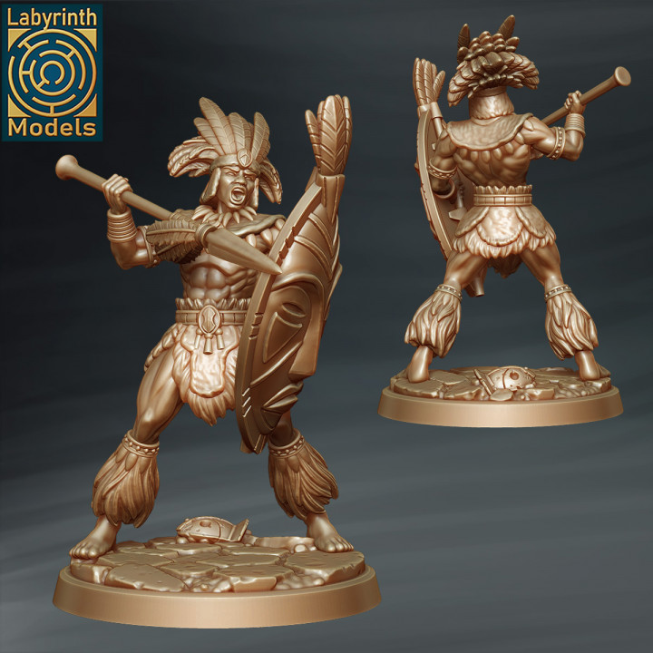 3D Printable Shaka Hunters - 32mm scale by Labyrinth Models