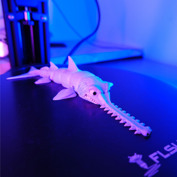 3D Printable Bro Saw Shark Print-in-place by ThePrintingBros