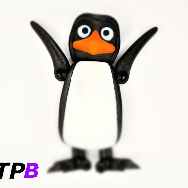 3D Printable Pingu - Print-in-Place by ThePrintingBros