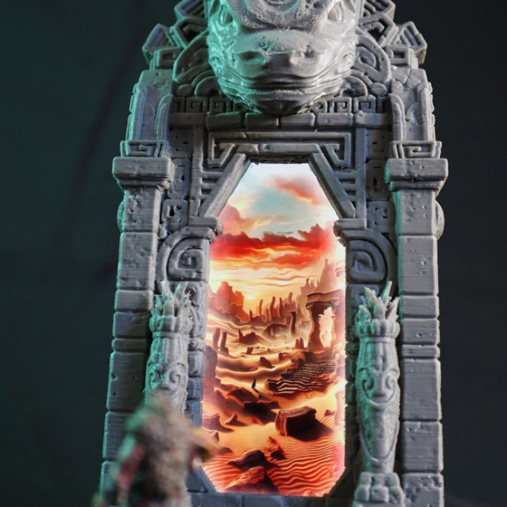 3D Printable Calling Portals - Snake God by Black Scrolls Games