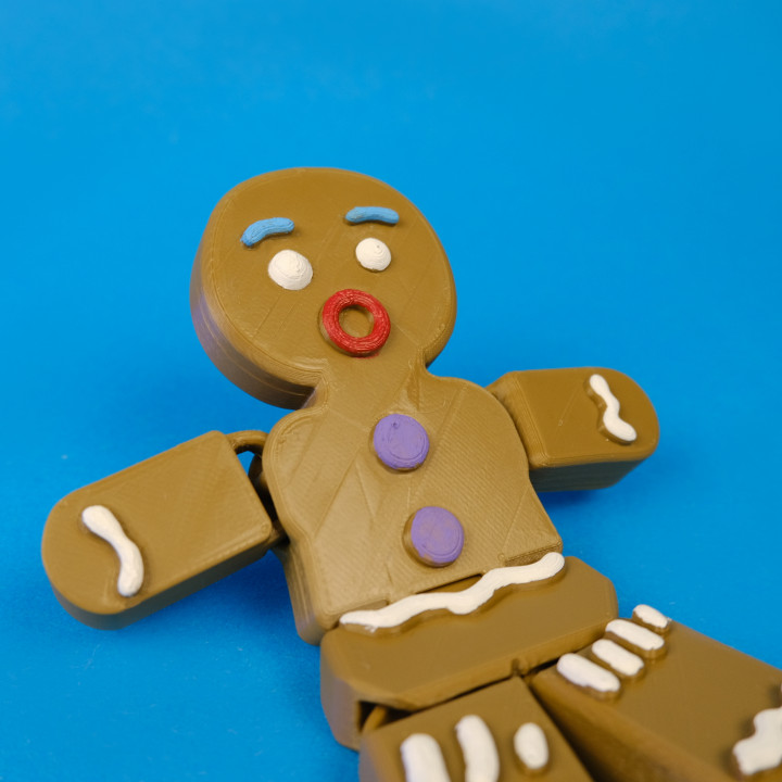 3D Printable GingerBread Man | Shrek | Print-in-Place | Flexi by ...