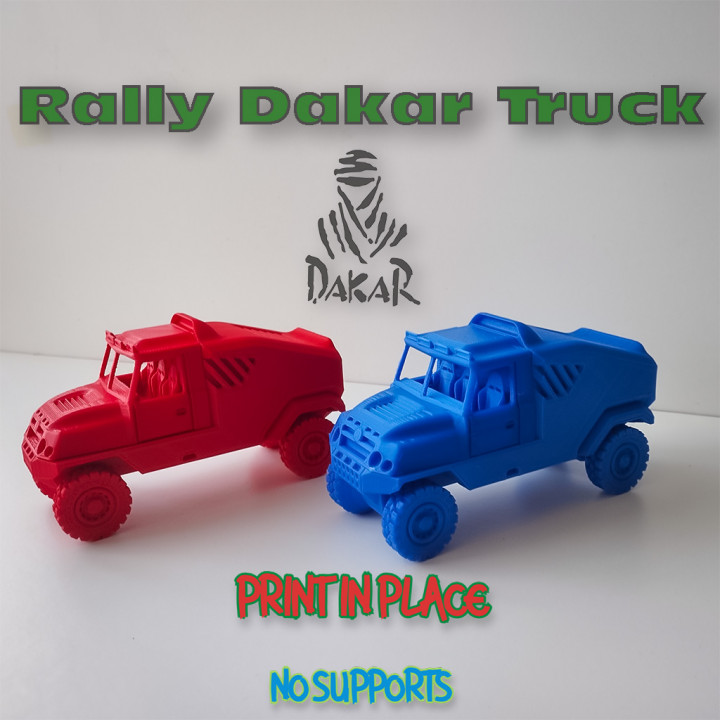 3D Printable Truck Rallye Dakar by Petr