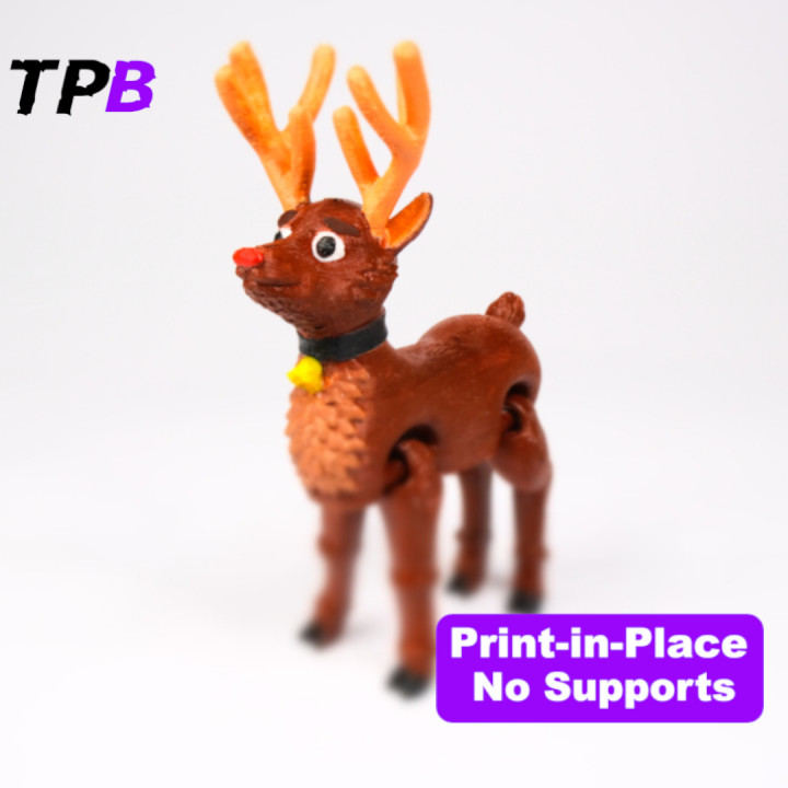 3D Printable Bro Deer - Print-in-Place by ThePrintingBros