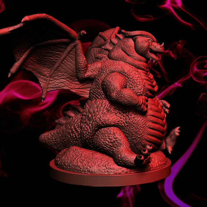 3D Printable Chonky Dragon V2 by Studio Fantasms