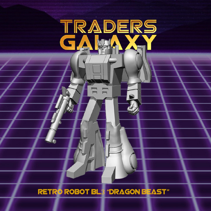 3D Printable Retro Robot - BL3 Dragon Beast Robot by Traders Galaxy ...