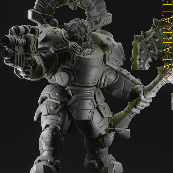 3D Printable Space Orcs #3 by Nafarrate Designs