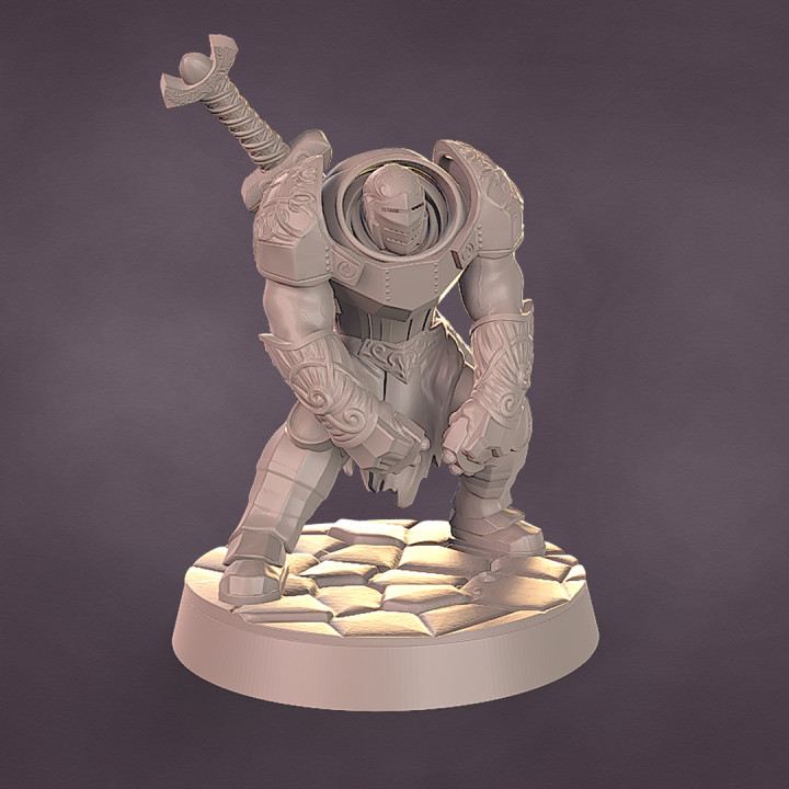 3D Printable Knight 3 by MiniShev