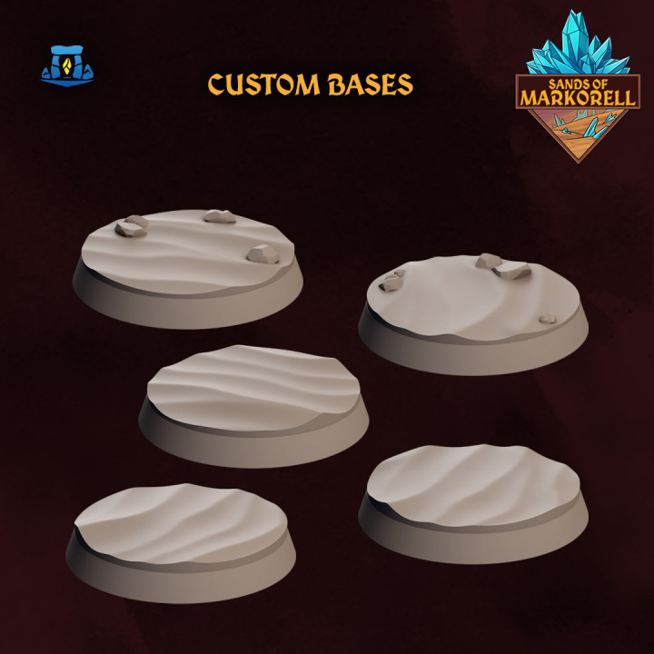 3D Printable Sand Of Markorell : Desert Custom Bases by Wishgate-Studio
