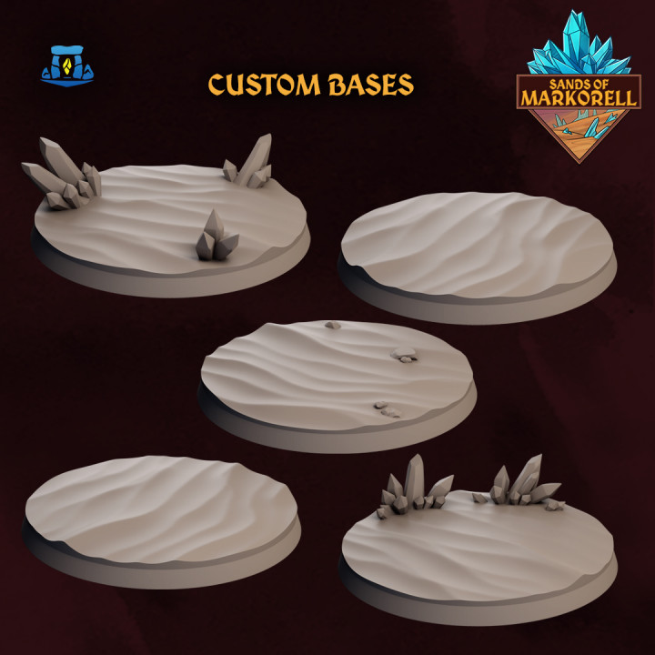 3D Printable Sand Of Markorell : Desert Custom Bases by Wishgate-Studio