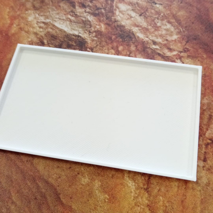 3D Printable 12 pcs Wargames Square Bases by Phutura Hobbies