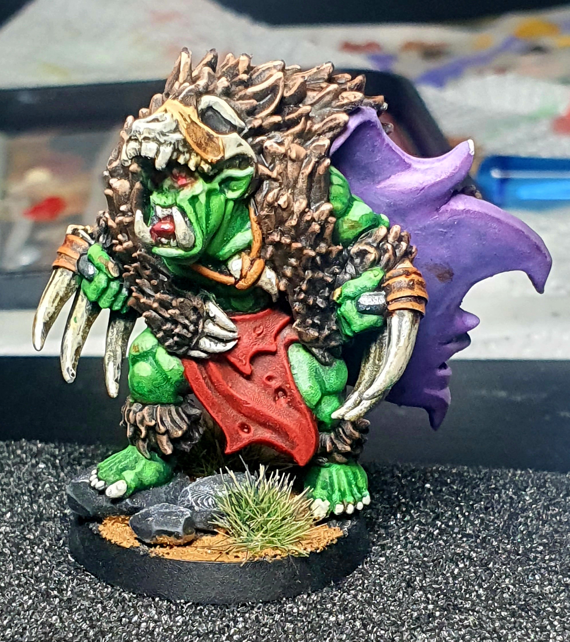 3D Printable Wild orc warlord by MOMminiatures