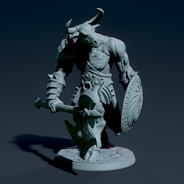 3D Printable Minotaurs by MiniShev