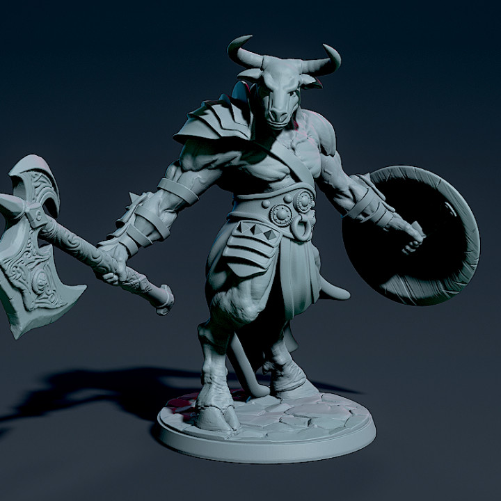 3D Printable Minotaurs by MiniShev