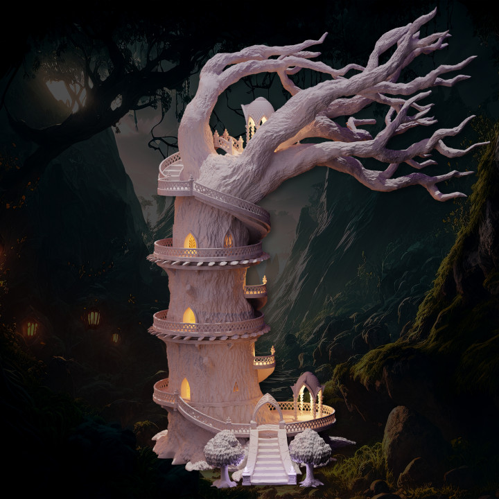 3D Printable Anar Galad - The Sun Tree by Phoenix Foundry Terrain