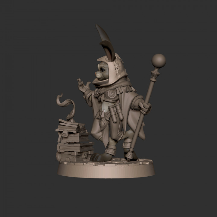 3D Printable Harengon Wizard by Bite the Bullet