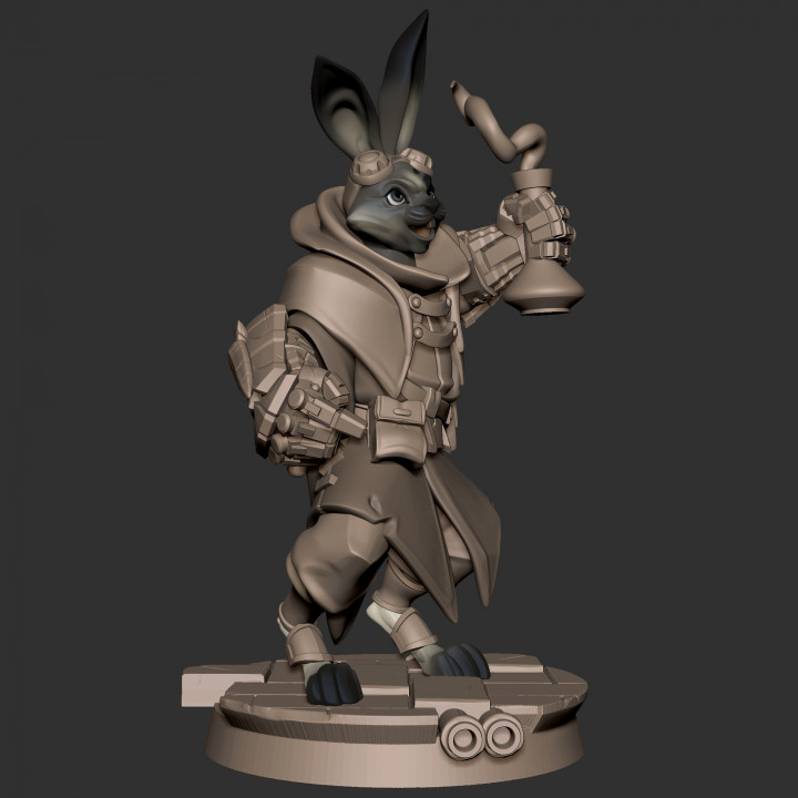 3D Printable Harengon Artificer by Bite the Bullet