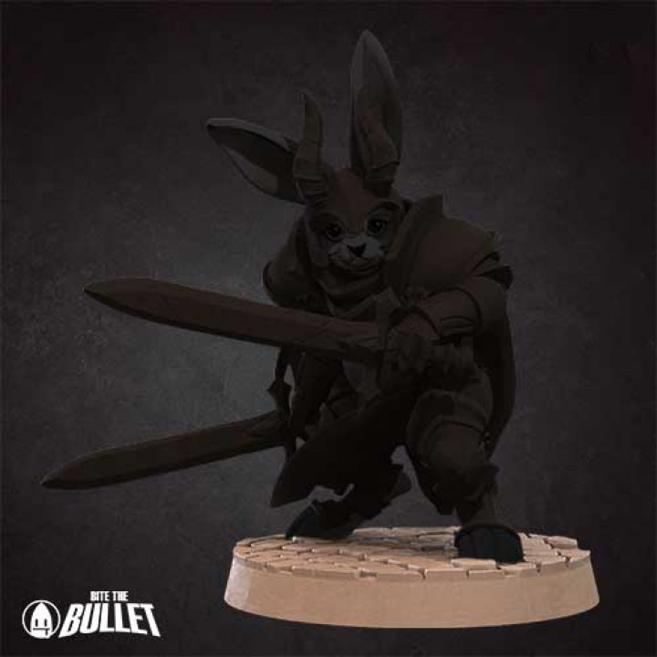 3D Printable Harengon Warrior by Bite the Bullet