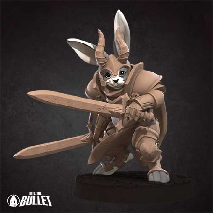 3D Printable Harengon Warrior by Bite the Bullet