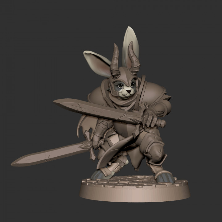 3D Printable Harengon Warrior by Bite the Bullet