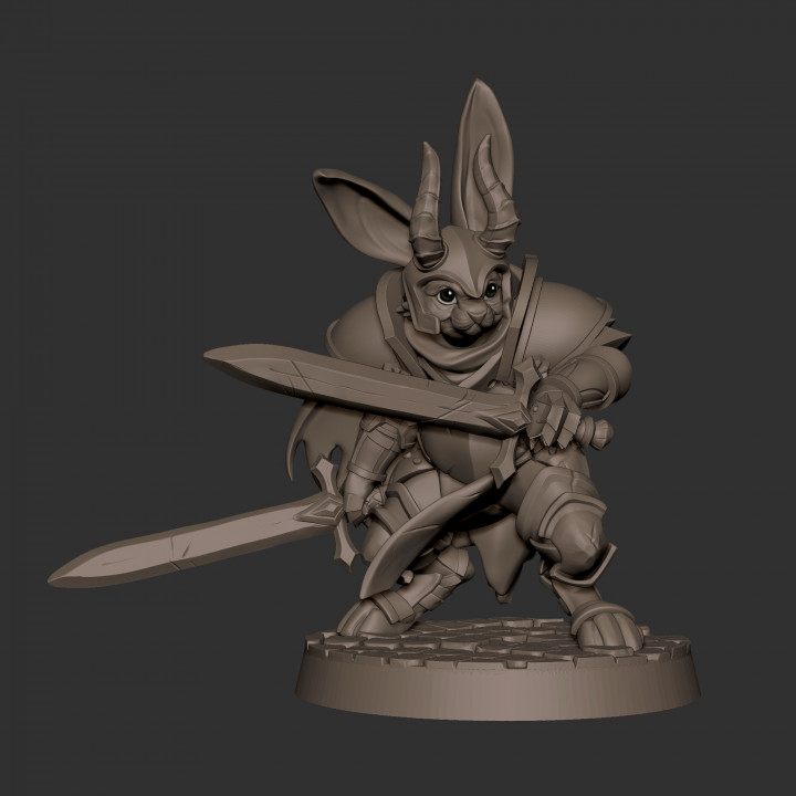 3D Printable Harengon Warrior by Bite the Bullet
