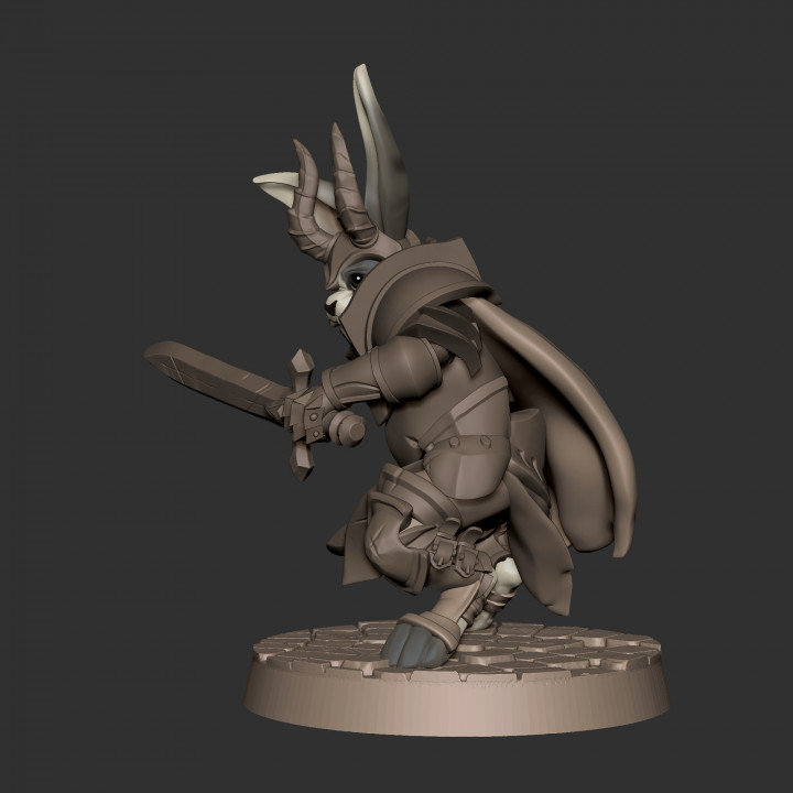 3D Printable Harengon Warrior by Bite the Bullet