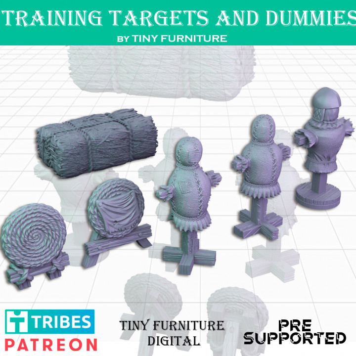 3D Printable Training targets and dummies by Tiny Furniture