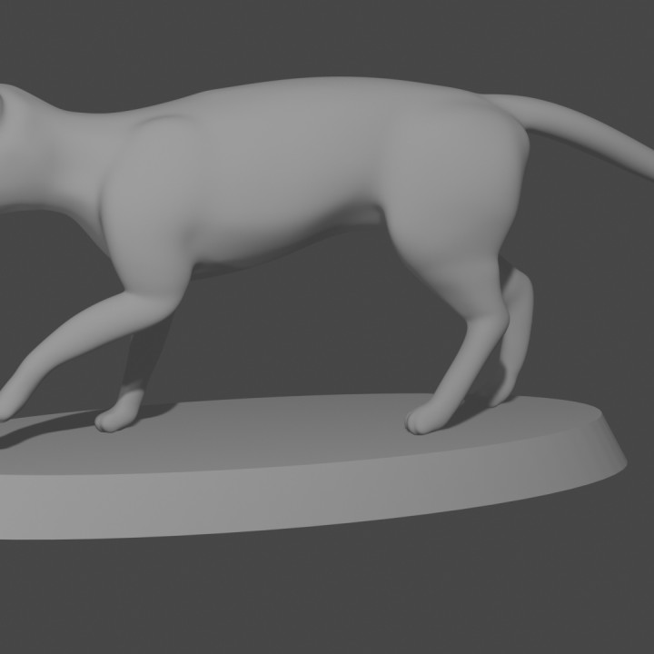 3D Printable Walking cat by koatl test