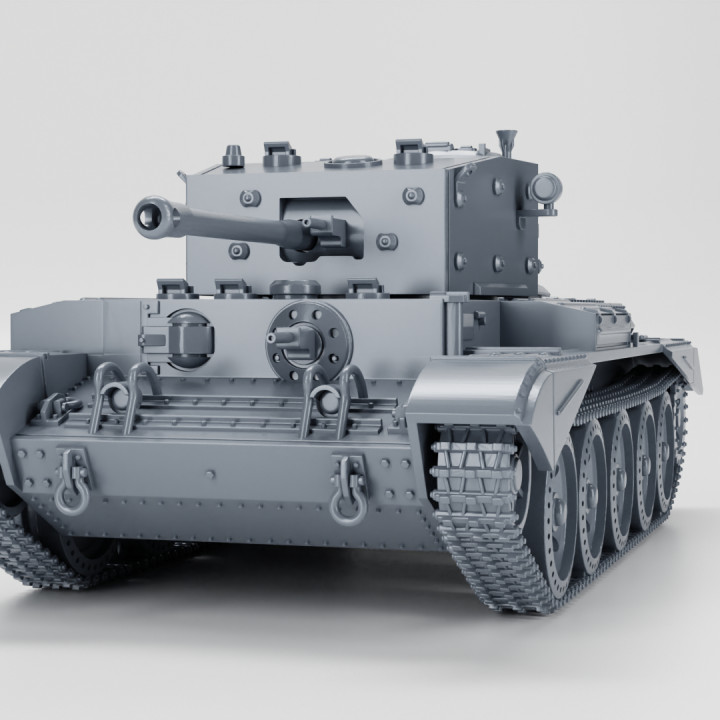 3D Printable Tank Cruiser Cromwell A27M (UK, WW2) by Wargame3d