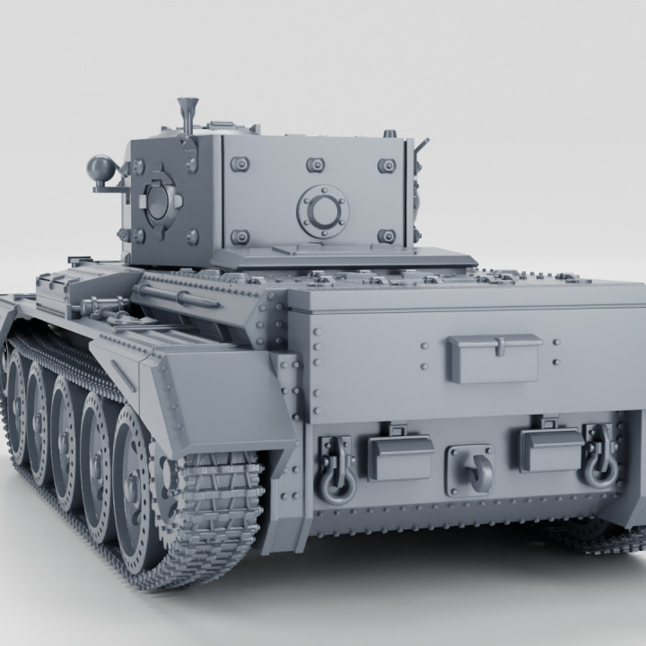 3D Printable Tank Cruiser Cromwell A27M (UK, WW2) by Wargame3d