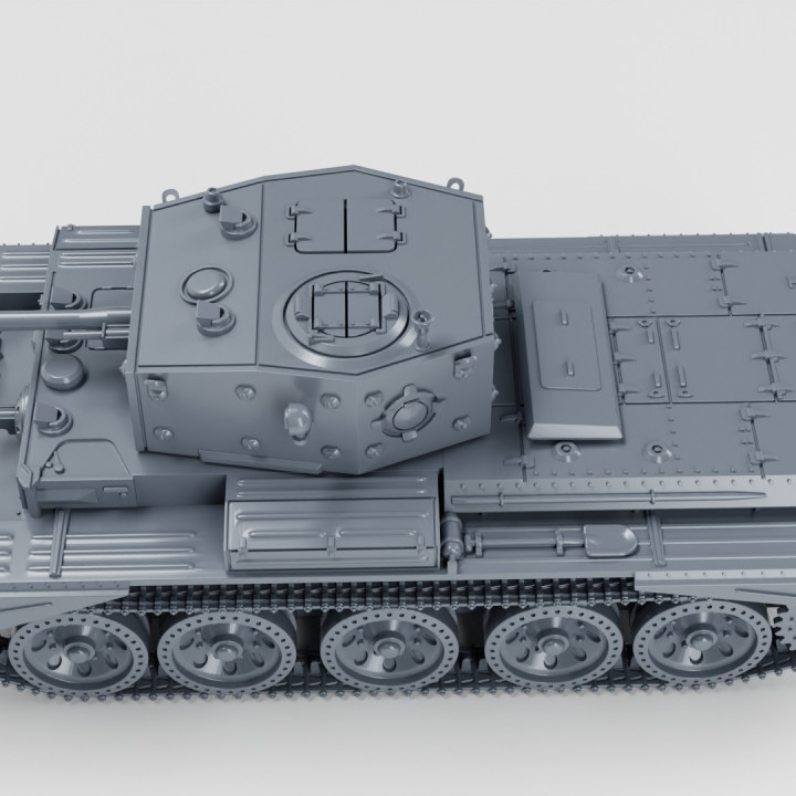 3D Printable Tank Cruiser Cromwell A27M (UK, WW2) by Wargame3d