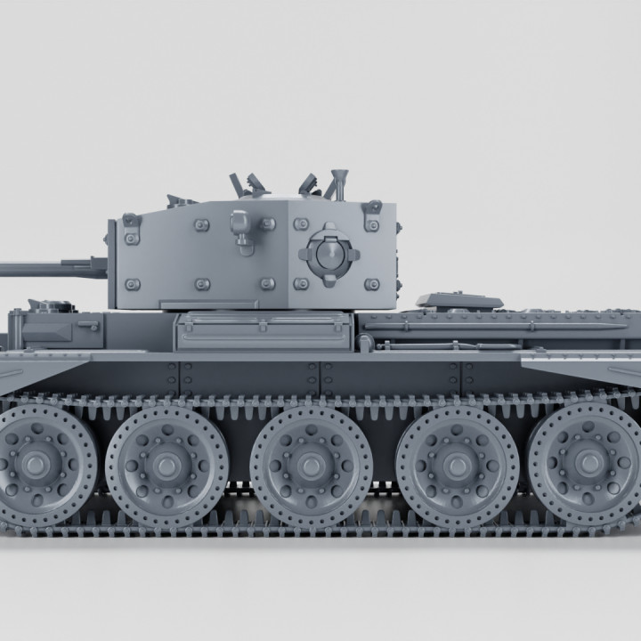 3D Printable Tank Cruiser Cromwell A27M (UK, WW2) by Wargame3d