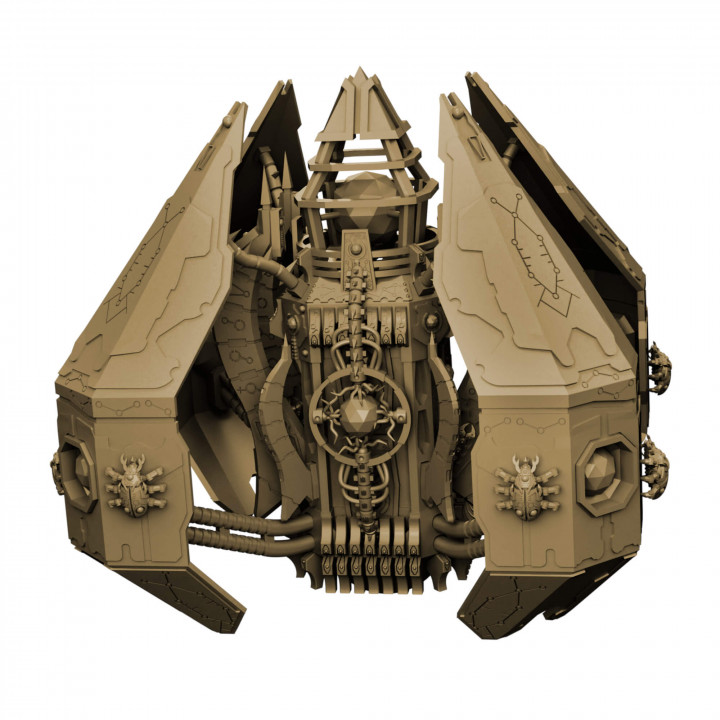 3D Printable Eternal Dynasty Monolith Sci Fi Miniature (multiple bodies and optional parts) by ...