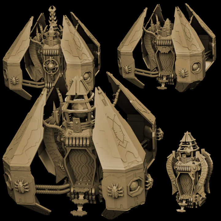 3D Printable Eternal Dynasty Monolith Sci Fi Miniature (multiple bodies ...