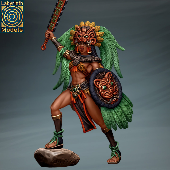 3D Printable Jaguar Warriors - 32mm scale by Labyrinth Models