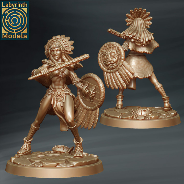 3D Printable Jaguar Warriors - 32mm scale by Labyrinth Models