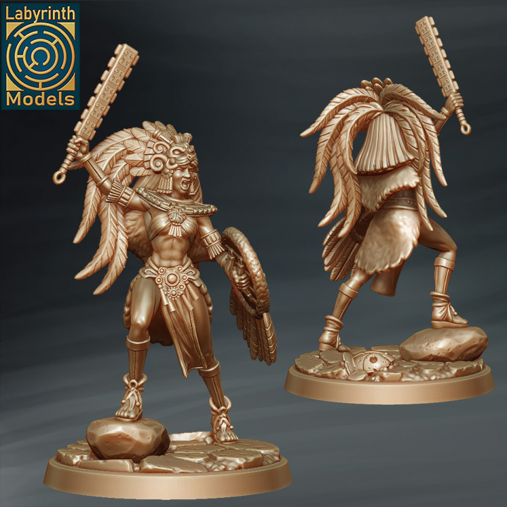 3D Printable Jaguar Warriors - 32mm scale by Labyrinth Models