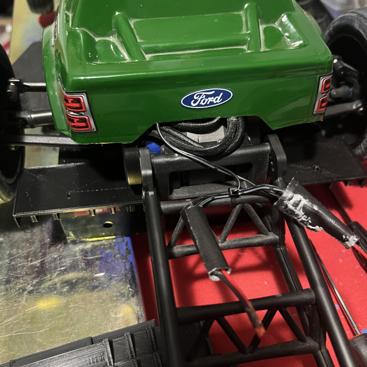 3D Printable Traxxas Rustler Rear Diffuser by Omar Cuevas